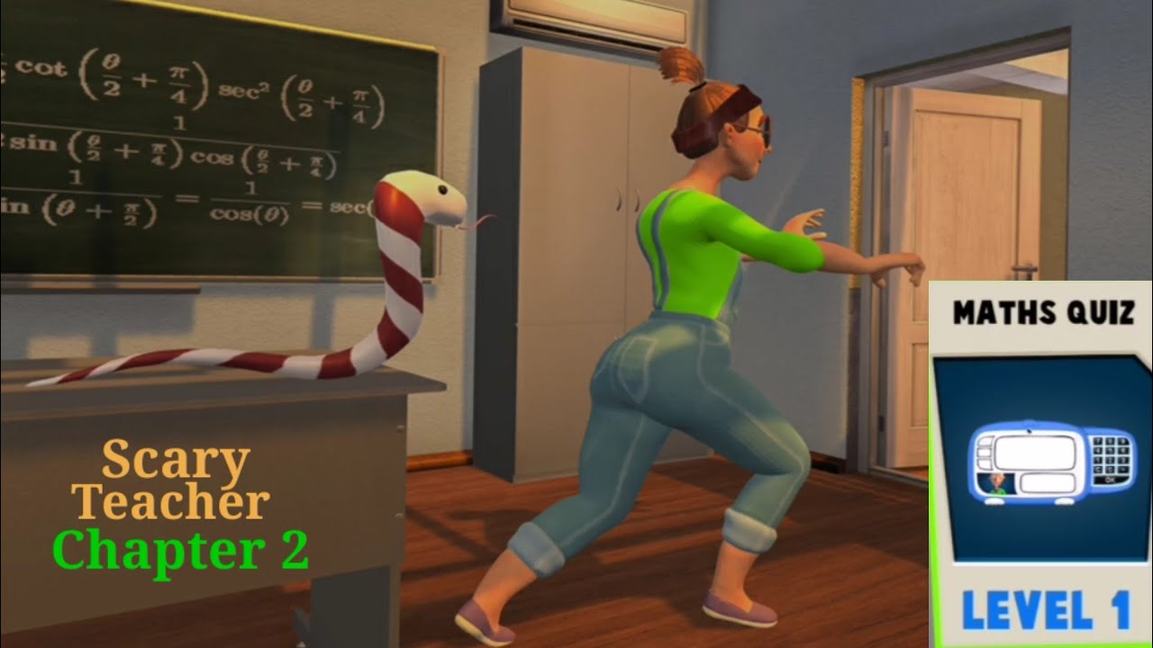 Scary Teacher Chapter2 A Snake Chased My Math Teacher 👩‍🏫 new version ...