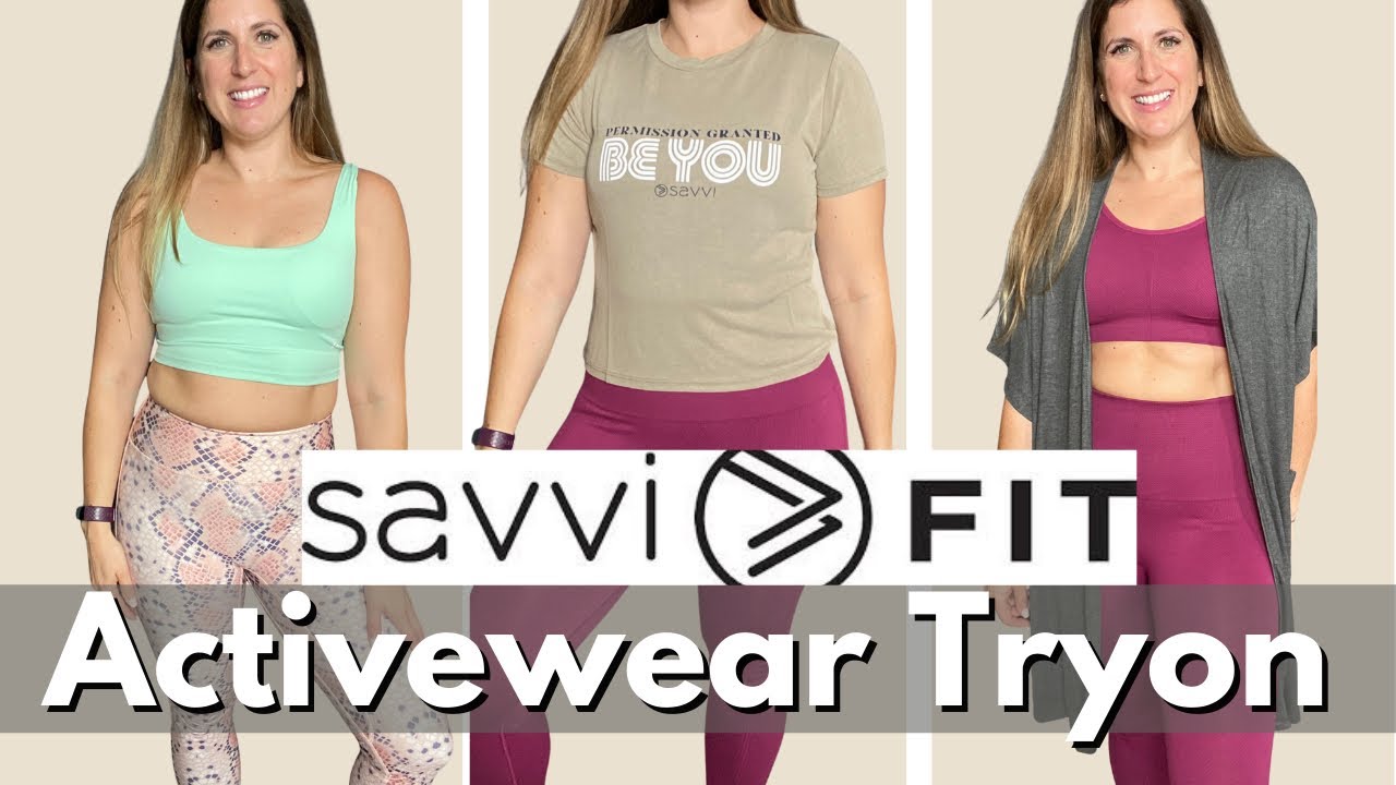 SAVVI NEW RELEASES- Activewear Try On Review Haul - YouTube