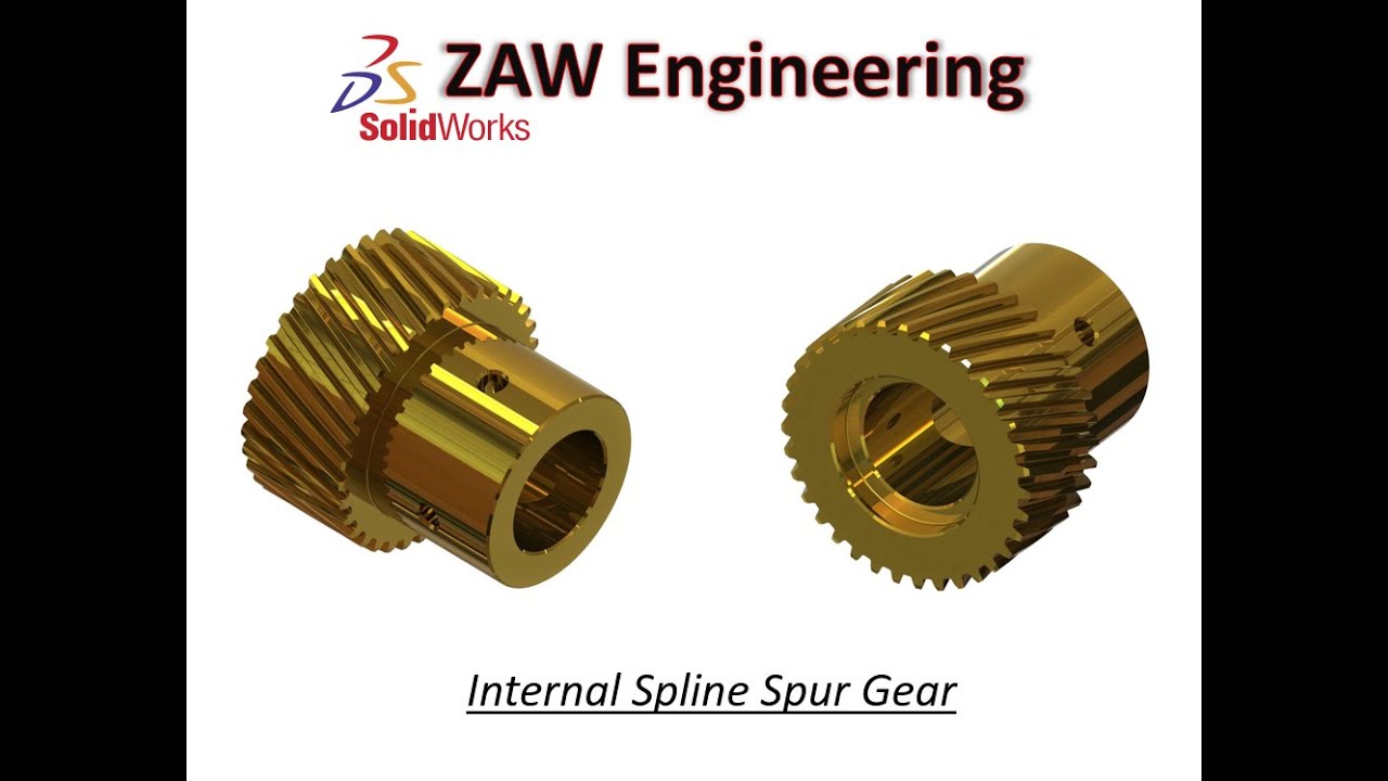 Internal Spur Gear Modeling Tutorial (Soldiworks) - YouTube