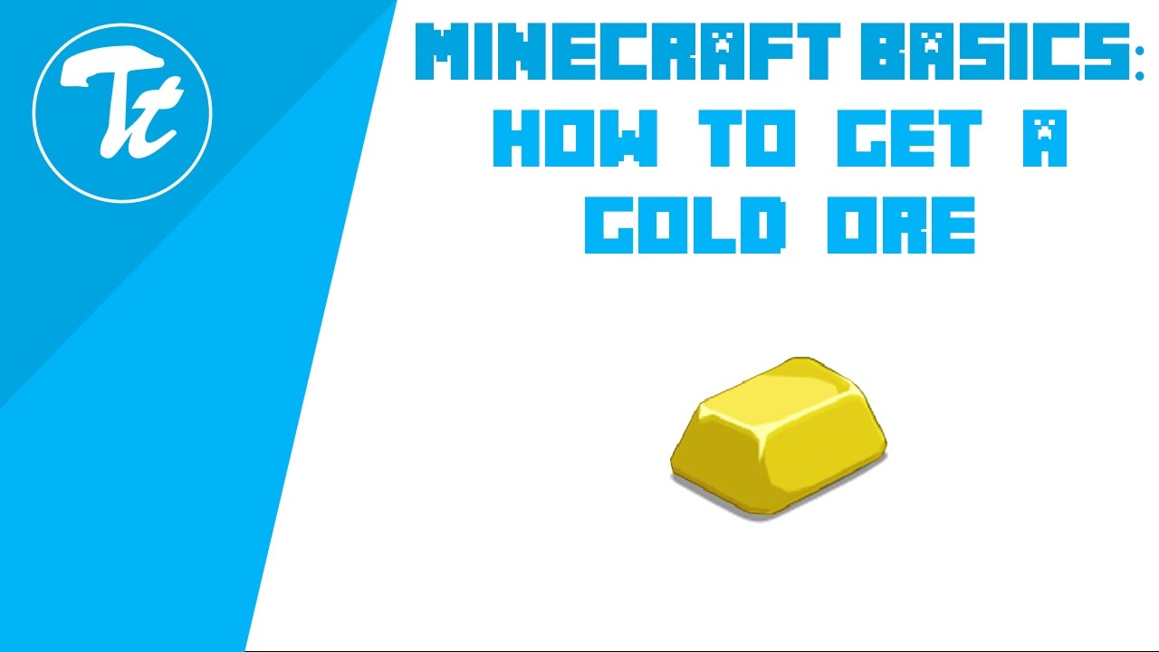 Minecraft: Basics - How to get a Gold Ingot - YouTube