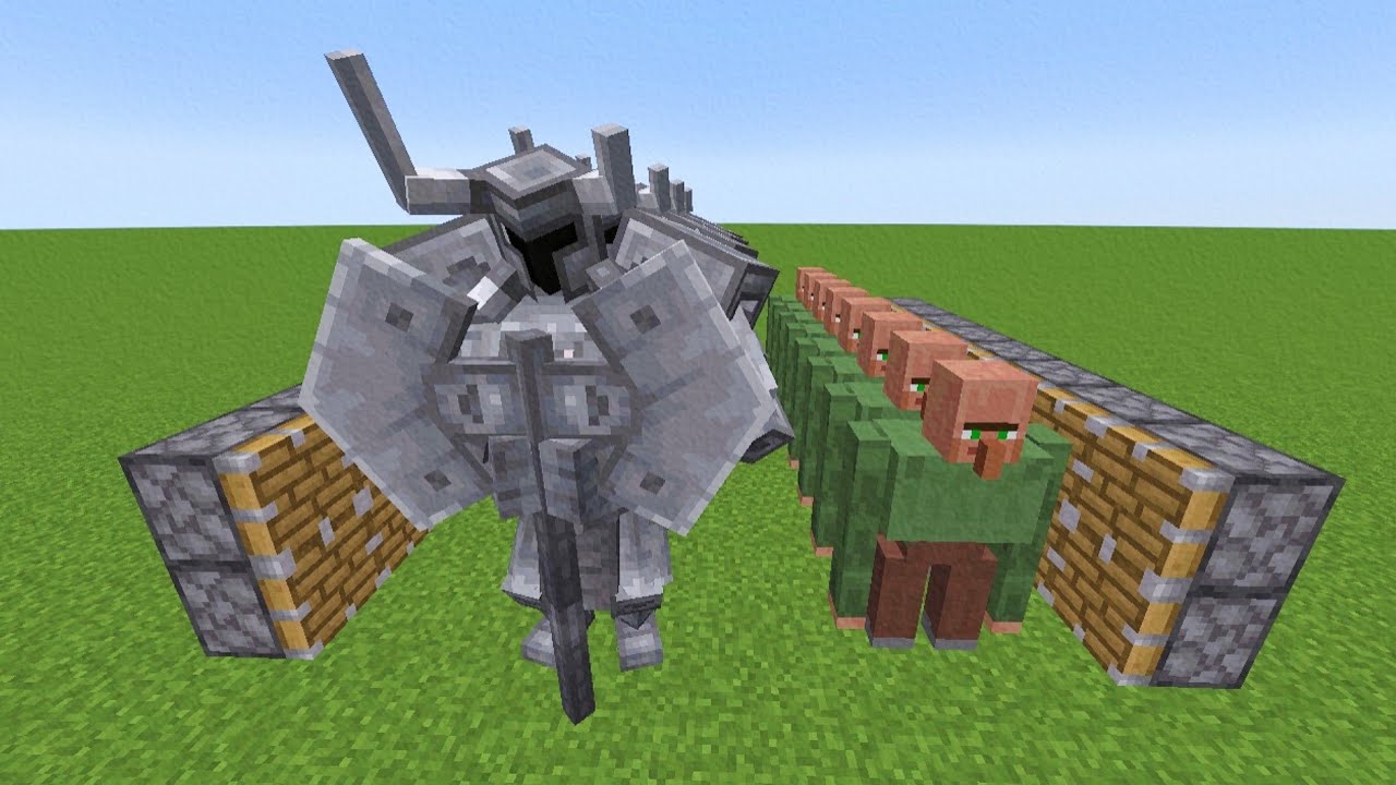 x999 Ferrous Wroughtnaut and x999 Chad Villager Combined Minecraft ...