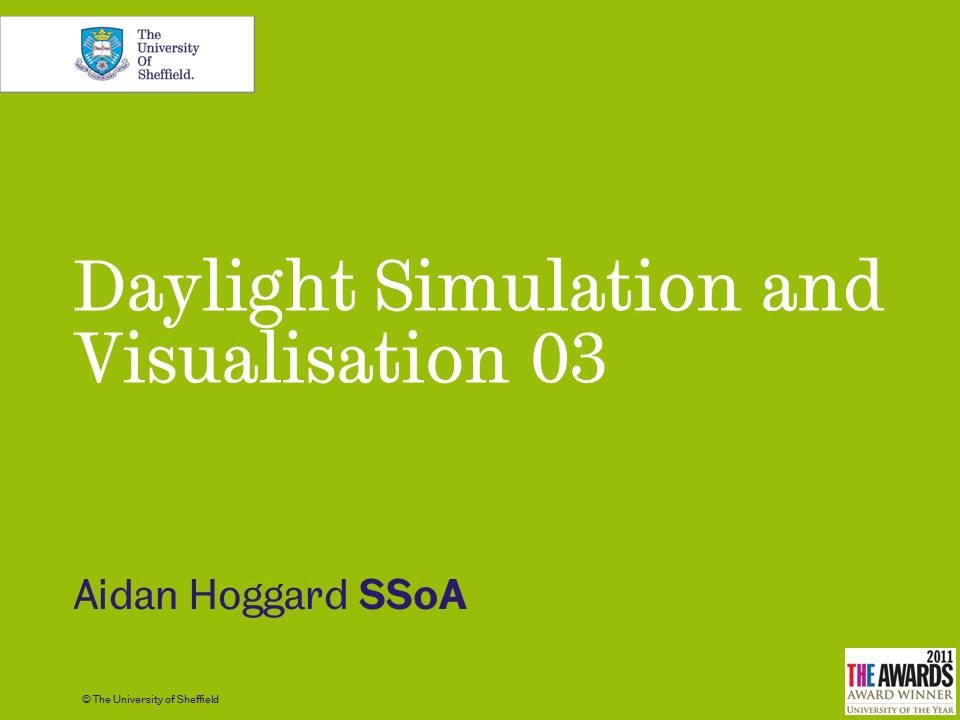 Daylight Simulation + Visualisation 03 - YouTube