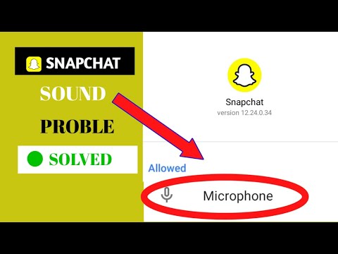 How To Fix Snapchat Sound Problem Snapchat Sound Problem Solved - YouTube
