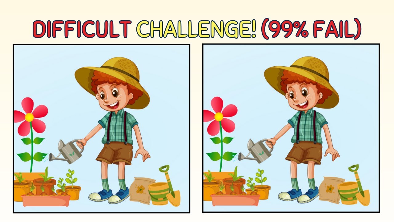 Spot The Difference | Find The Difference #5 | Hard Level | Brain ...