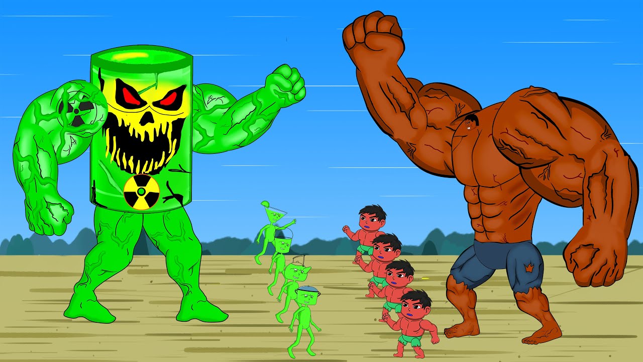 Rescue ALL HULK COLORS Family Vs MONSTER RADIATION Family: Monsters ...