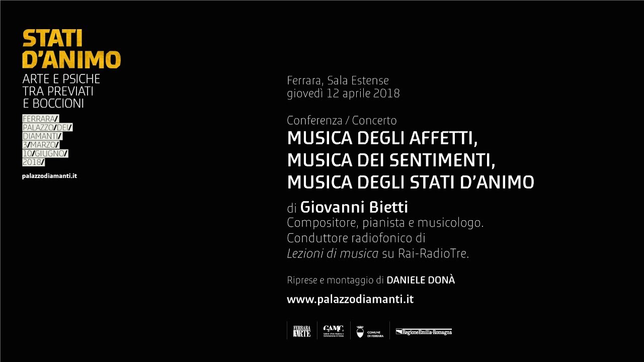 Giovanni Bietti / Musica degli affetti, musica dei sentimenti, musica ...