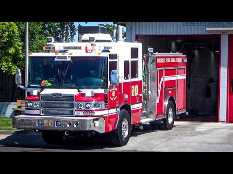 Phoenix Fire Dept. Engine 20 Responding X2 - YouTube