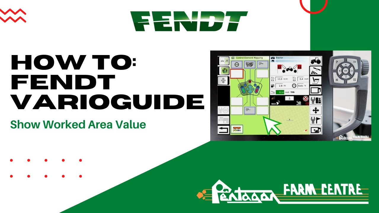 Show Worked Area Value : Fendt VarioGuide How To - YouTube