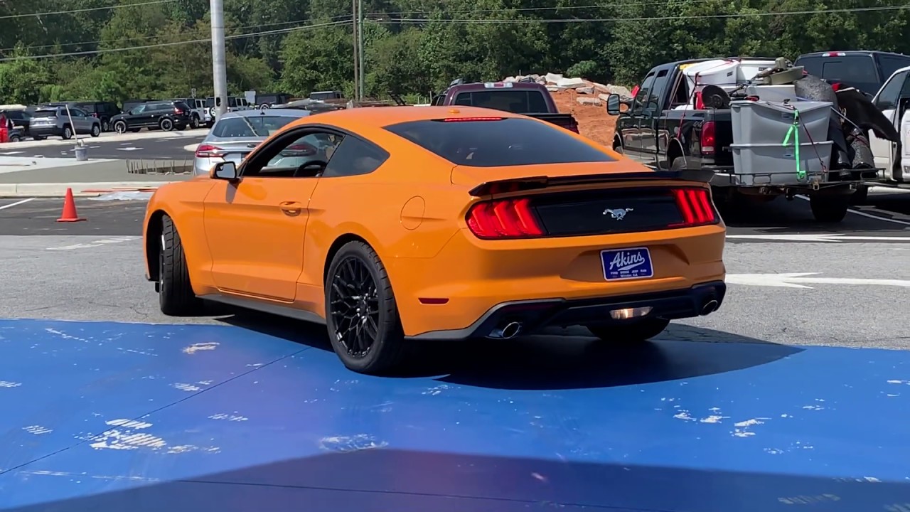 2019 Ford Mustang Orange Fury Nitto American Racing wheels Roush ...