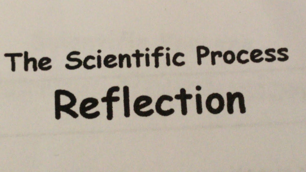 How to Write a good Scientific Reflection - YouTube