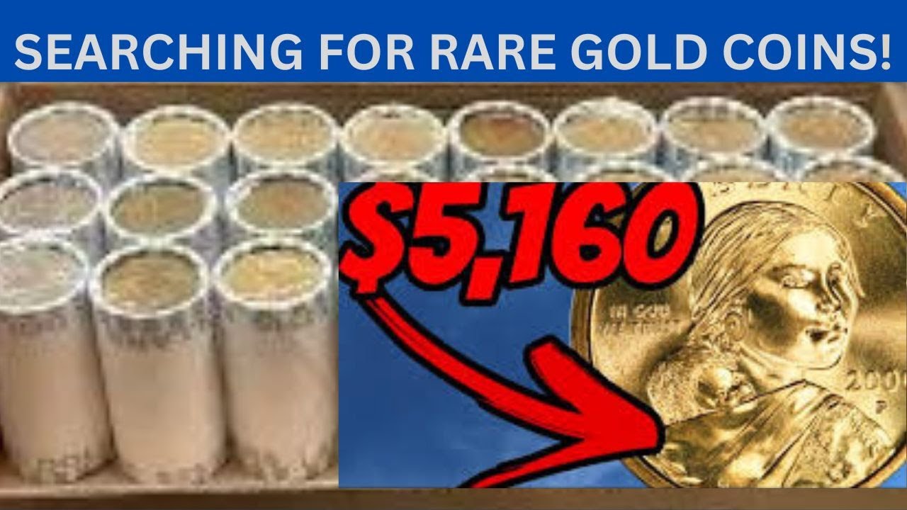 SEARCHING FOR HIDDEN TREASURE COIN ROLL HUNTING GOLD DOLLARS! - YouTube