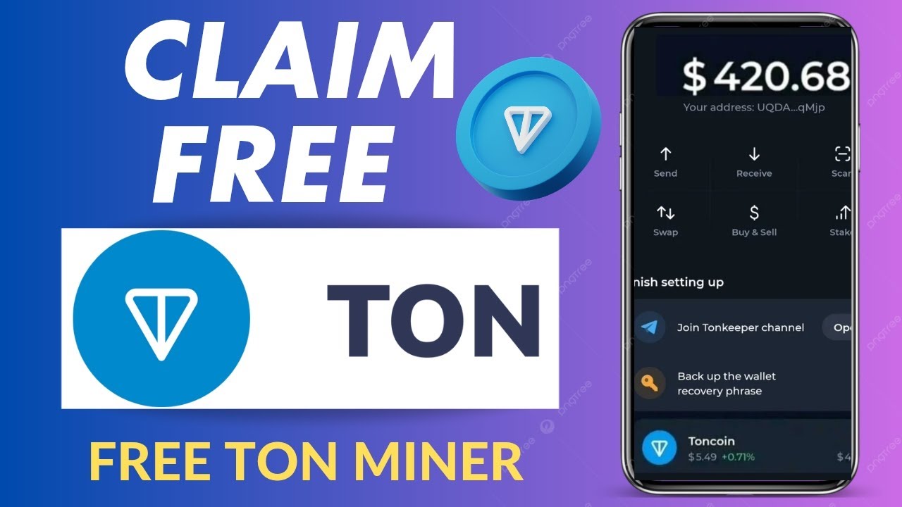 Claim Free 100 Tons 2025 / Free ton miner/How to mine ton for fry - YouTube