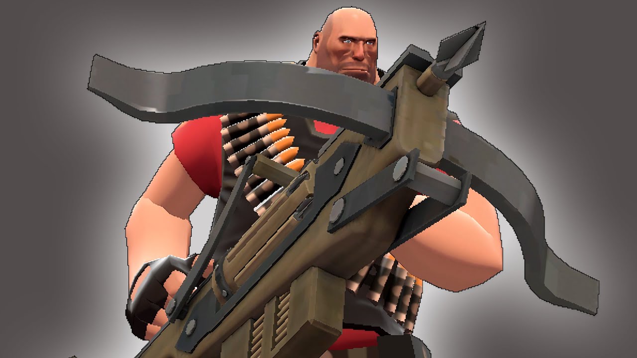 TF2 Heavy has a GIANT Crossbow - YouTube
