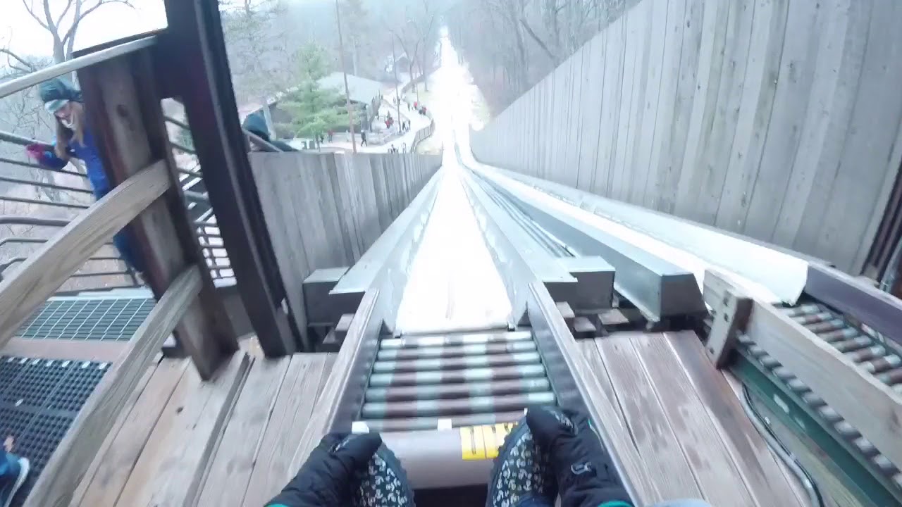 FASTEST SLED EVER! | Pokagon Toboggan - YouTube