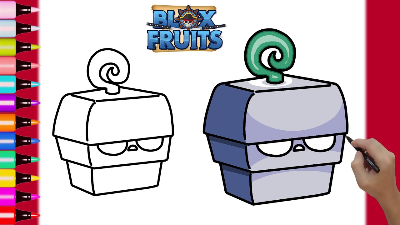 HOW TO DRAW SPRING FRUIT BLOX FRUITS ! EASY STEP BY STEP - YouTube
