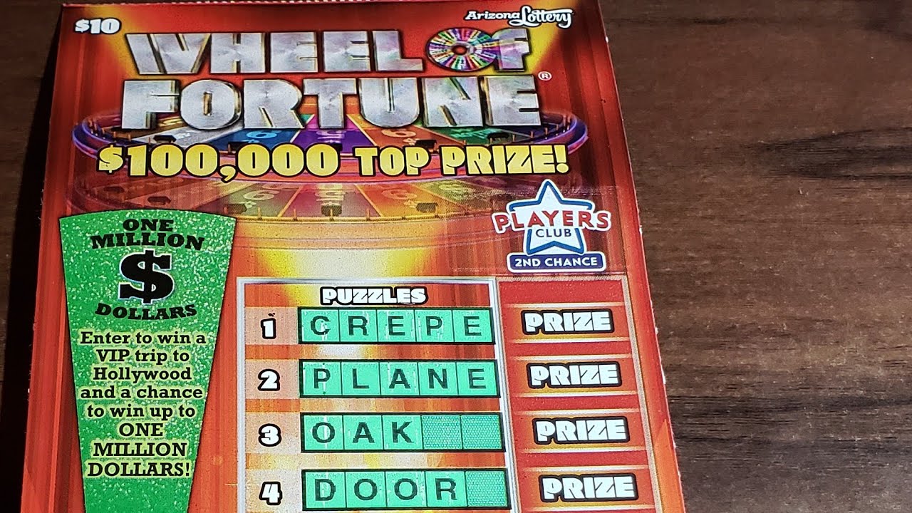$10 WHEEL OF FORTUNE - ARIZONA LOTTERY SCRATCH OFF TICKETS - YouTube
