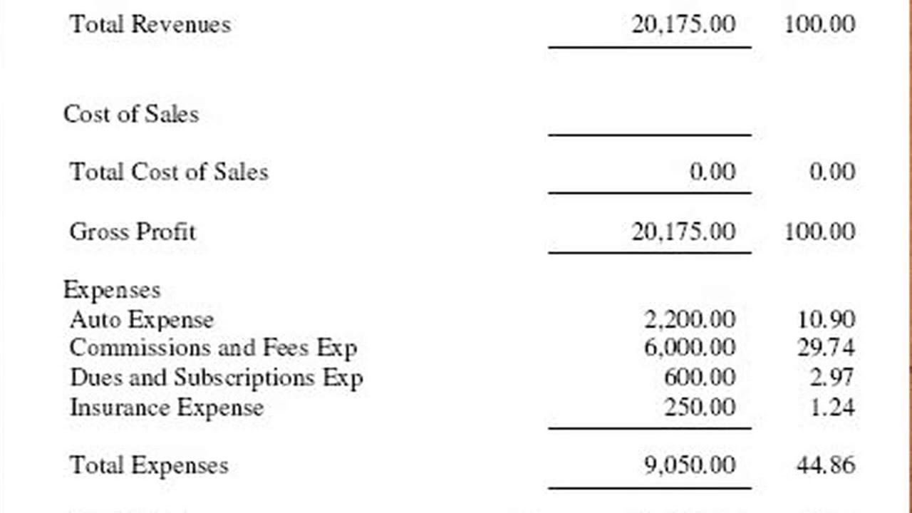 Business Accounting How to Create an Income Statement - YouTube