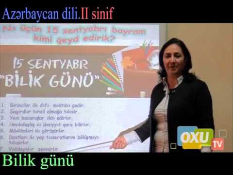 2 - ci sinif Azərbaycan dili - Bilik günü