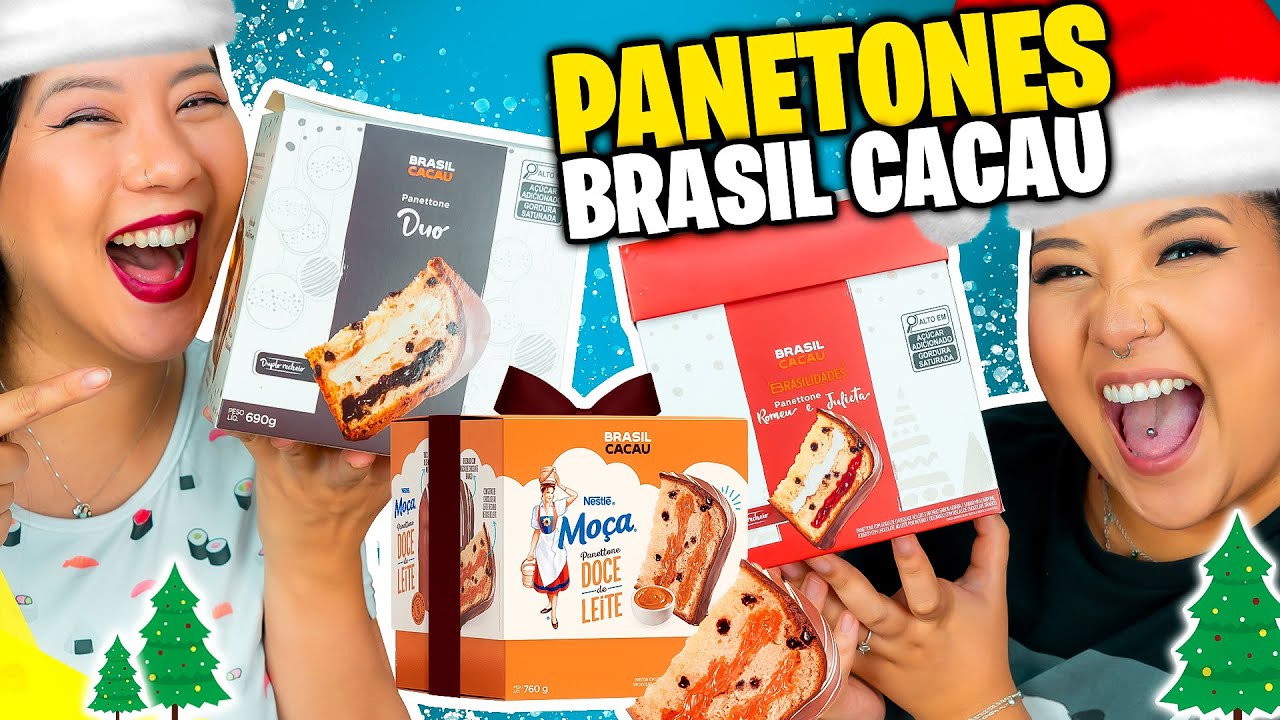 PROVANDO PANETONE BRASIL CACAU - Vale a pena? | Blog das irmãs - YouTube