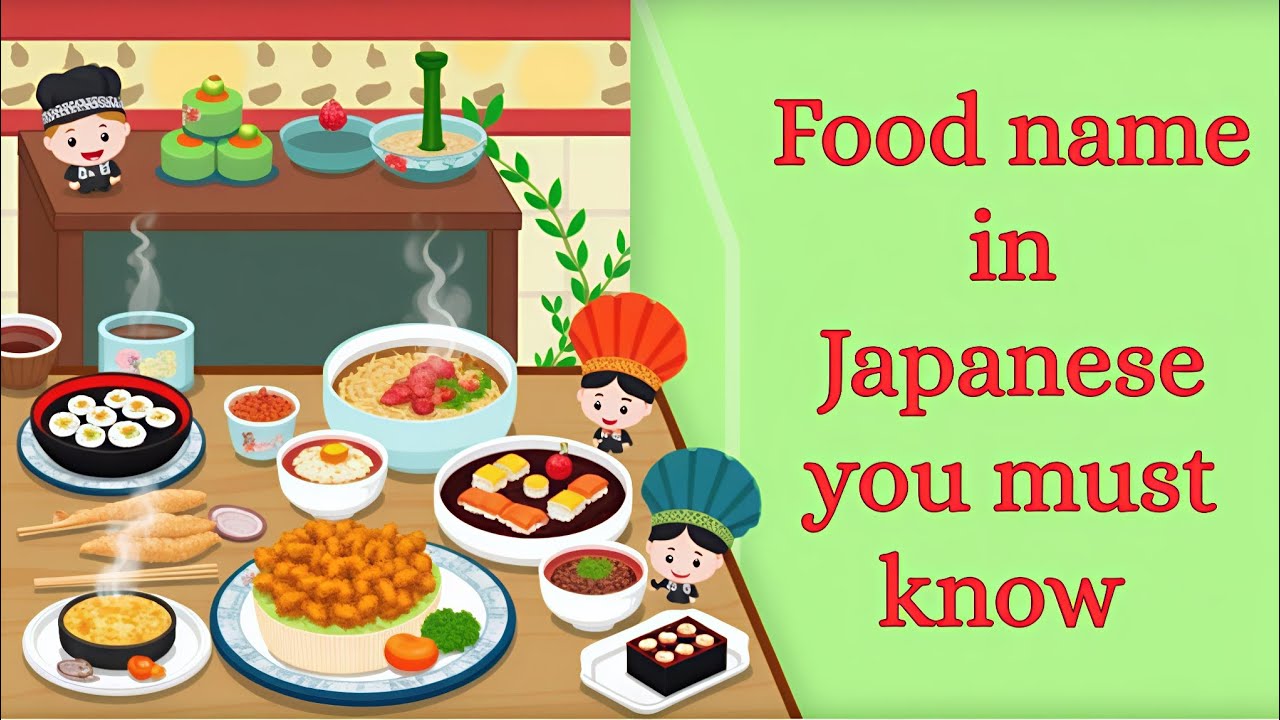 Food Names in Japanese with English Meaning | JLPT N5 Vocabulary ...