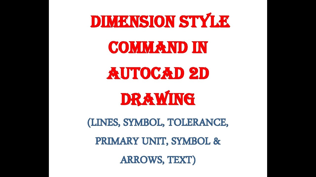 AutoCad Dimension Setting (Part - 5) || Set Different Types of ...