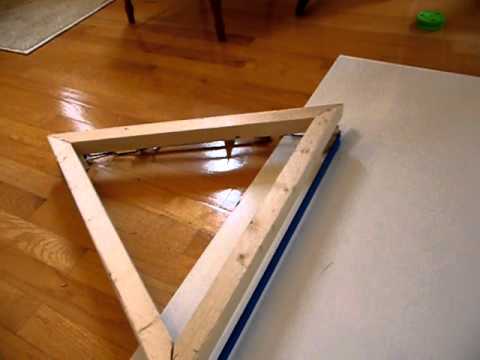 Homemade Hockey Practice Pad/Puck Rebounder - YouTube