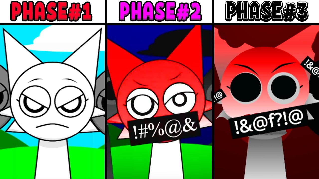 All Phases in Incredibox Sprunki But Angry New Version: Phase 1 VS ...