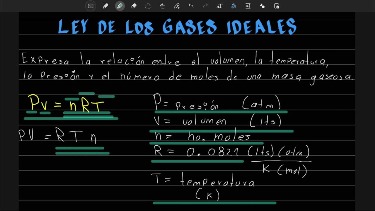 Ley de los gases ideales | Ejercicios PV = nRT - YouTube