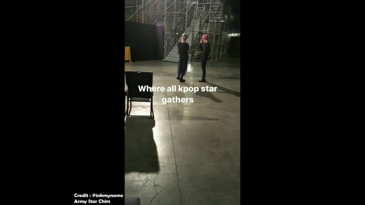 170804 JIMIN and TaeMin were talking backstage at MusicBankinSG - YouTube