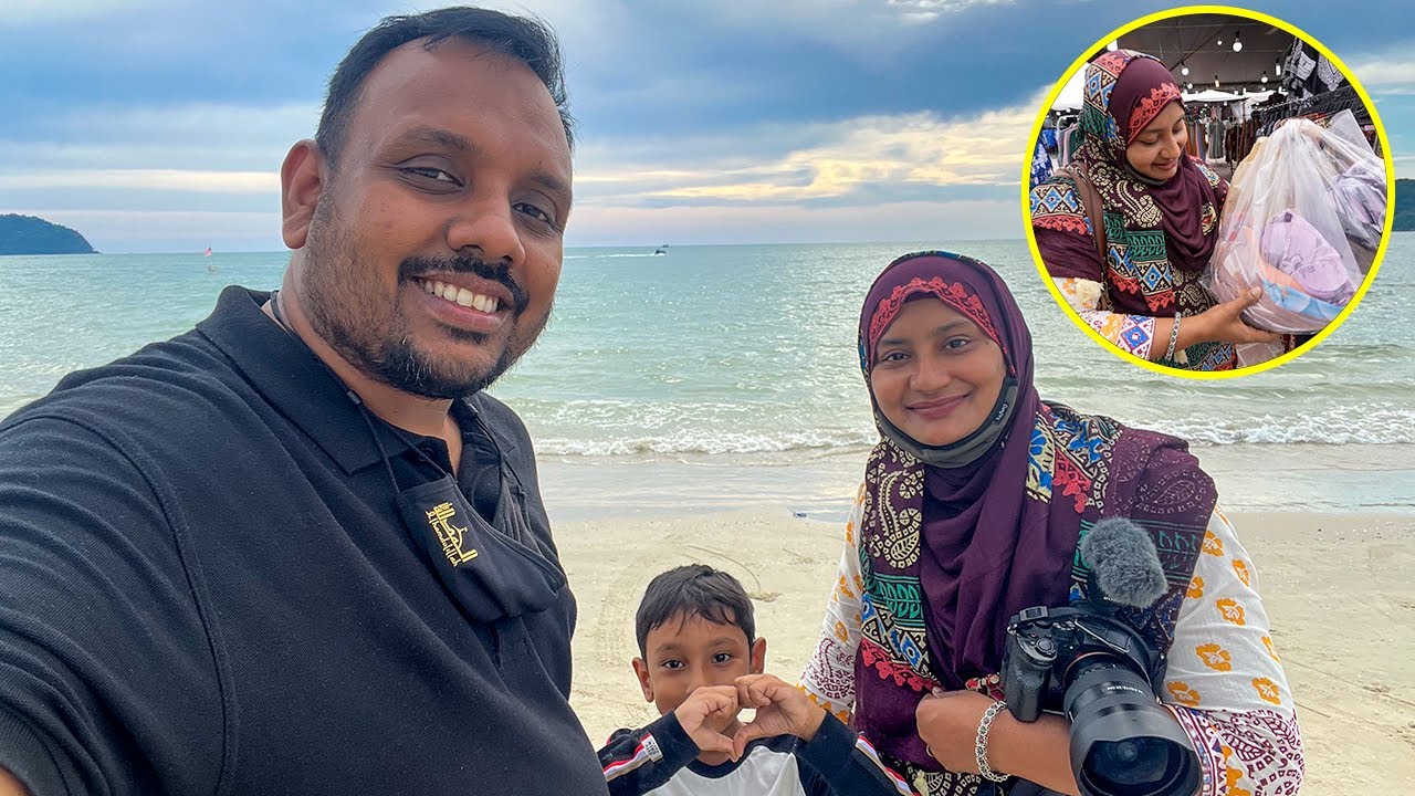লংকাওয়ের জনপ্রিয় চেনাং বিচ | প্রিয়জনদের জন্য শপিং | Dataran Cenang ...