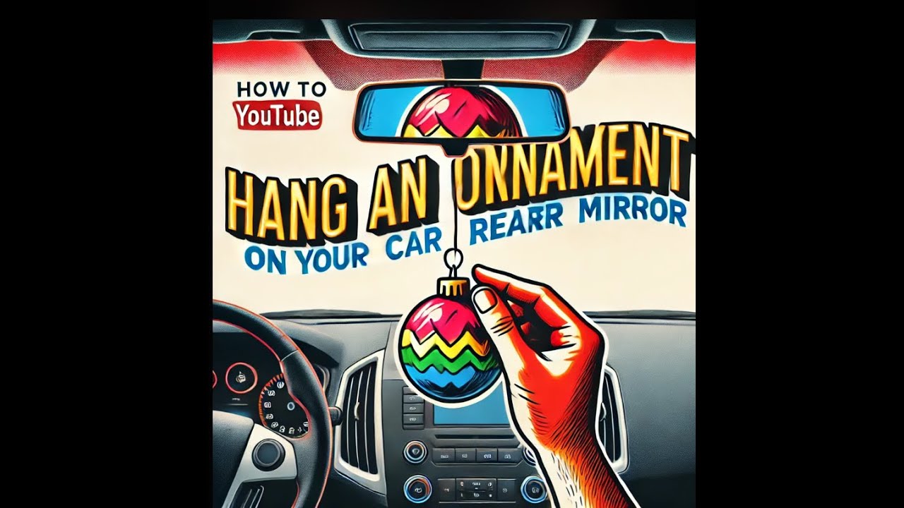 How to Hang an Ornament on Your Car Rearview Mirror - YouTube