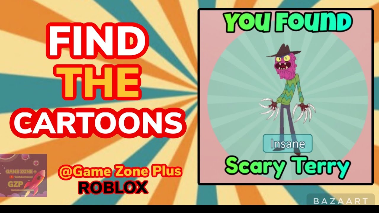 HOW TO FIND THE SCARY TERRY LOCATION, FIND THE CARTOONS, ROBLOX #roblox ...