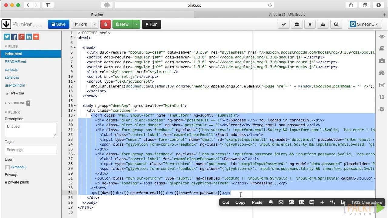 Web Development with AngularJS and Bootstrap Tutorial: Routing – What, Why, and How | packtpub ...