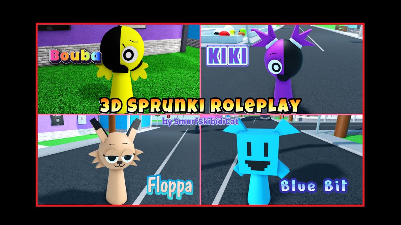Roblox"3d Sprunki Roleplay" by SmurfSkibidiCat BADGES:BLUE BIT, FLOPPA ...
