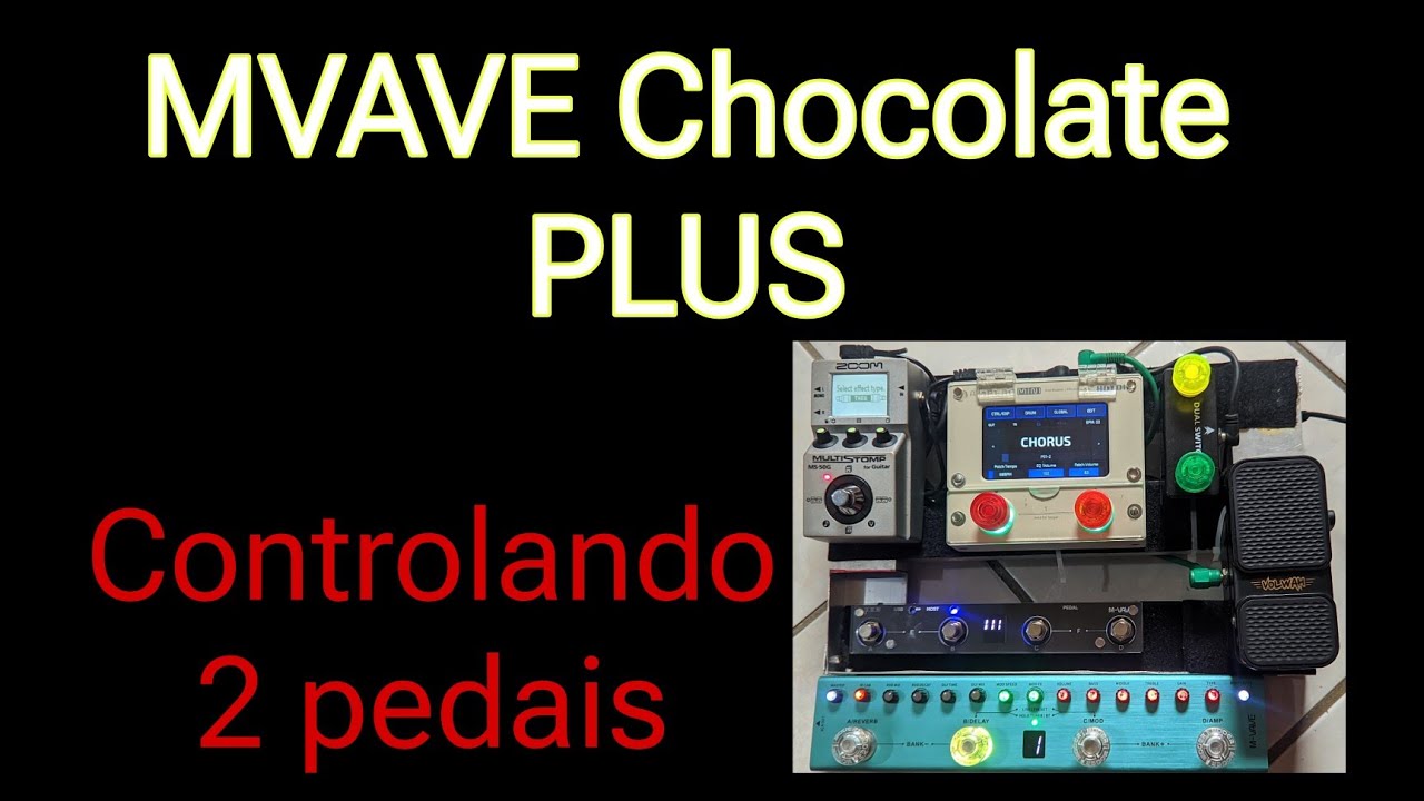 MVAVE CHOCOLATE PLUS, controlando 2 pedais ao mesmo tempo - YouTube