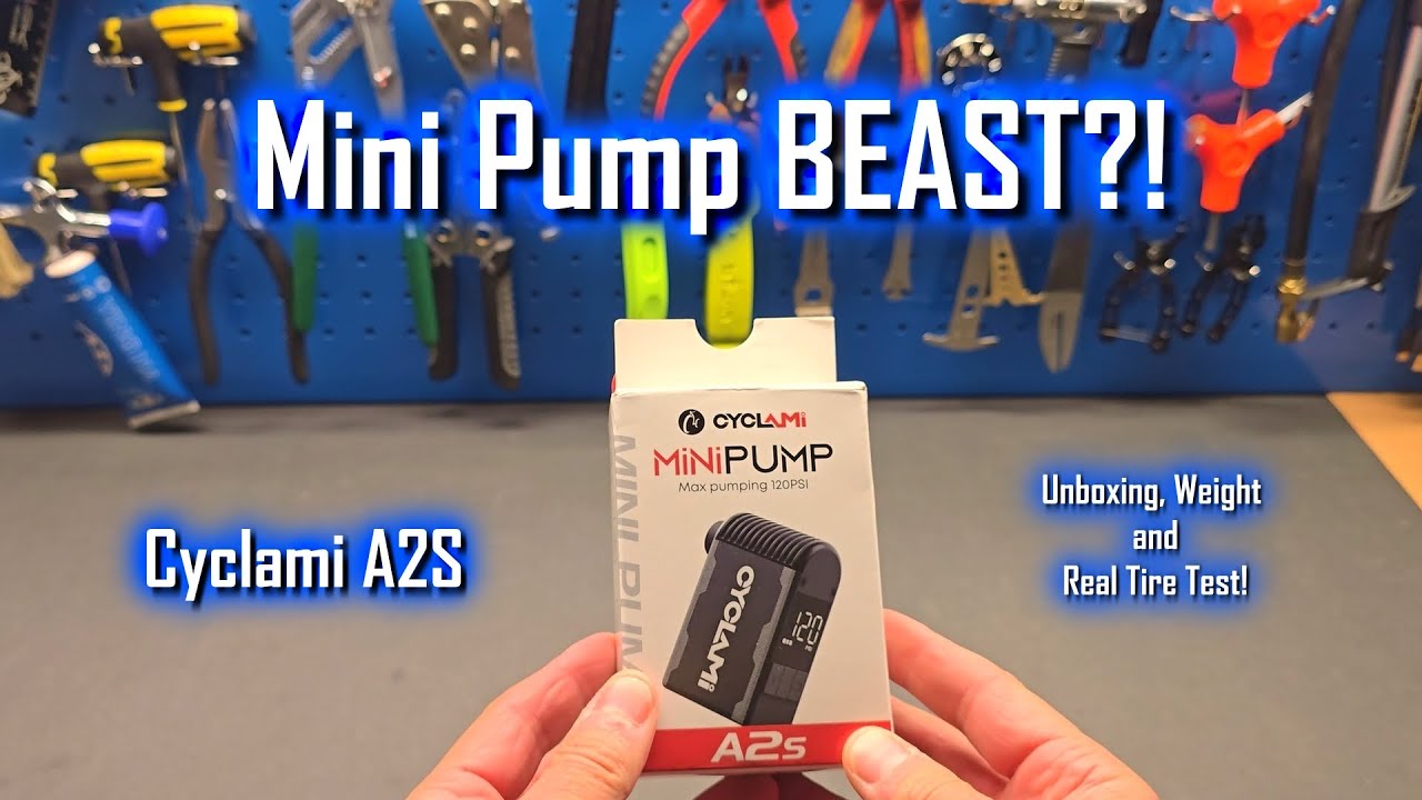 Cyclami A2S Electric Mini Pump - Unboxing + Weight + Tire Inflation ...
