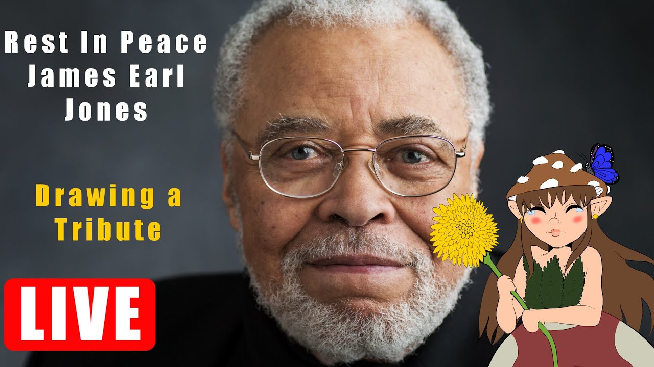 Rest In Peace James Earl Jones ~ Drawing a Tribute - YouTube
