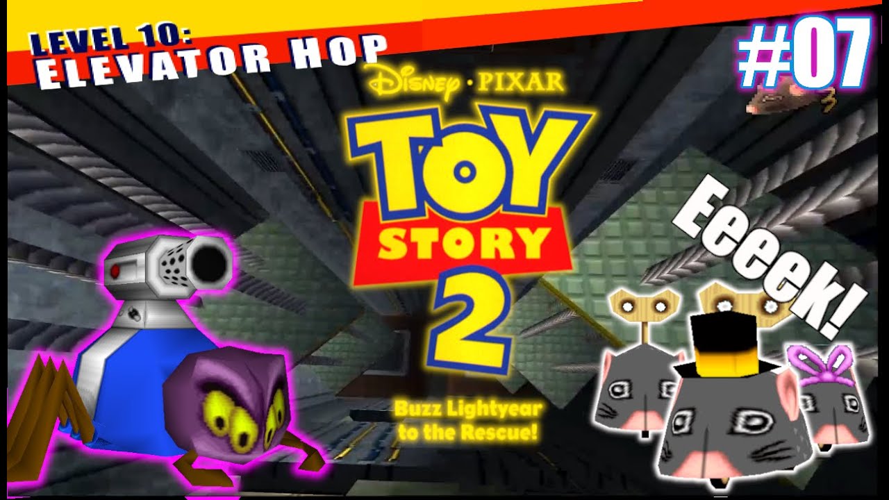Lets play Toy Story 2 Buzz Lightyear To The Rescue, Elevator Hop Level ...