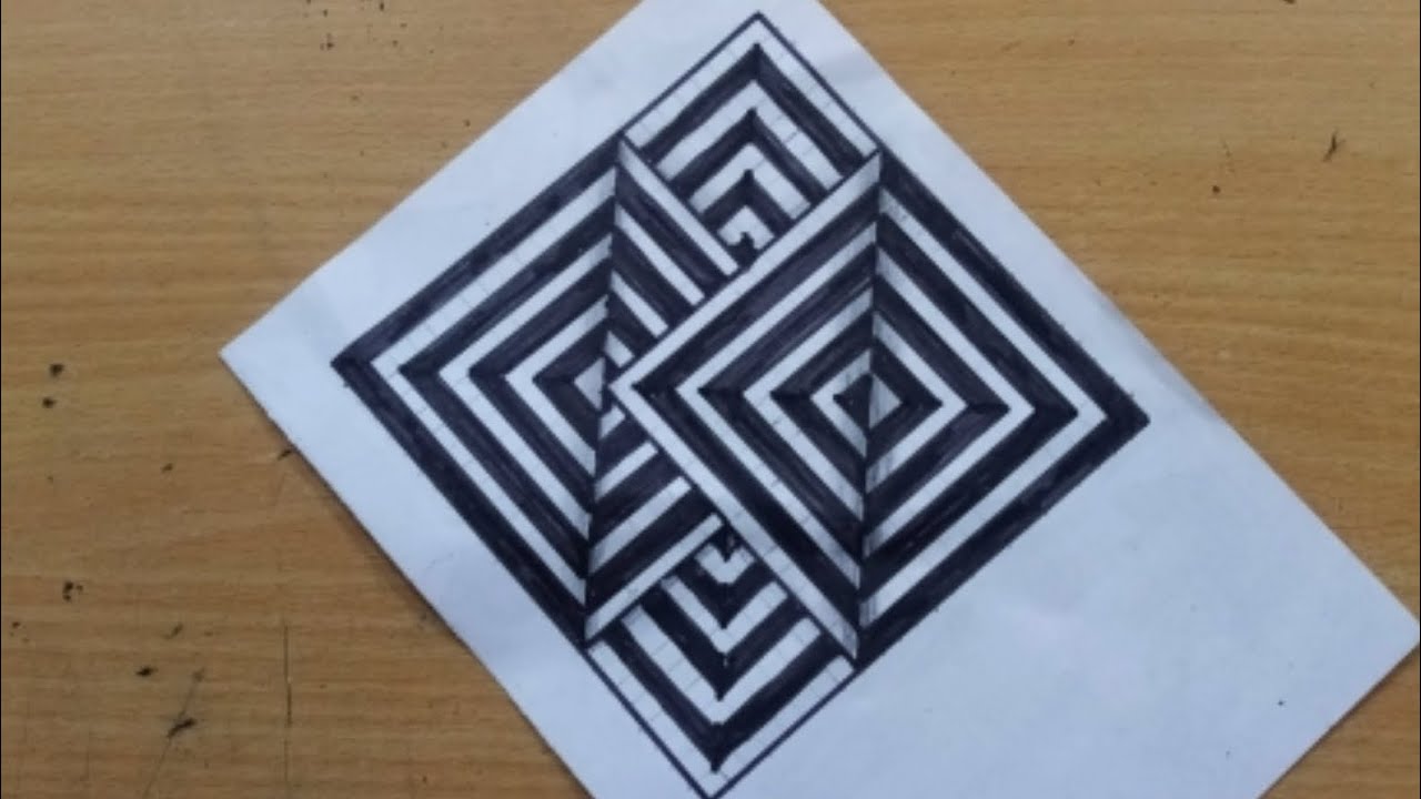 Anamorphic Illusion ,OP Art Ideas, Optical Illusion Tutorial Step by Step, 3D Art, obstacle ...