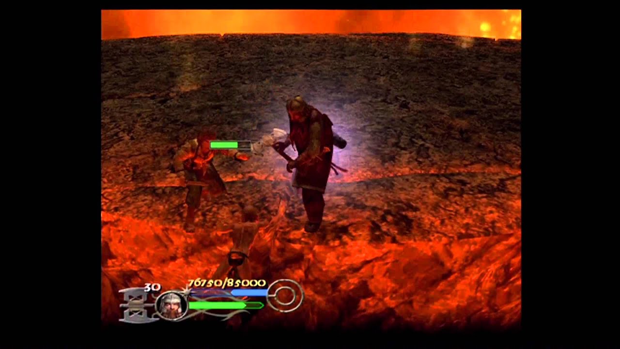 LOTR: Return of the King The Crack of Doom as Gimli [vs. Golem] [1080p ...