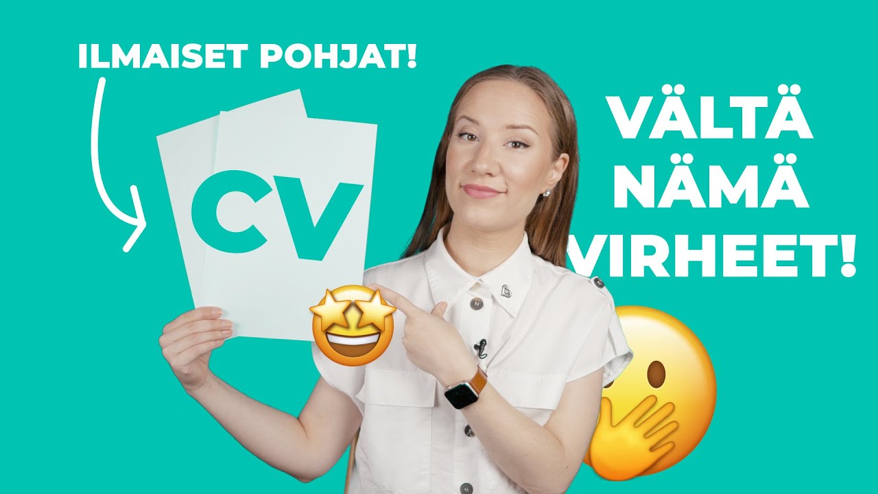 Millainen on hyvä CV? 📝 Katso vinkit toimivan ansioluettelon tekemiseen ...