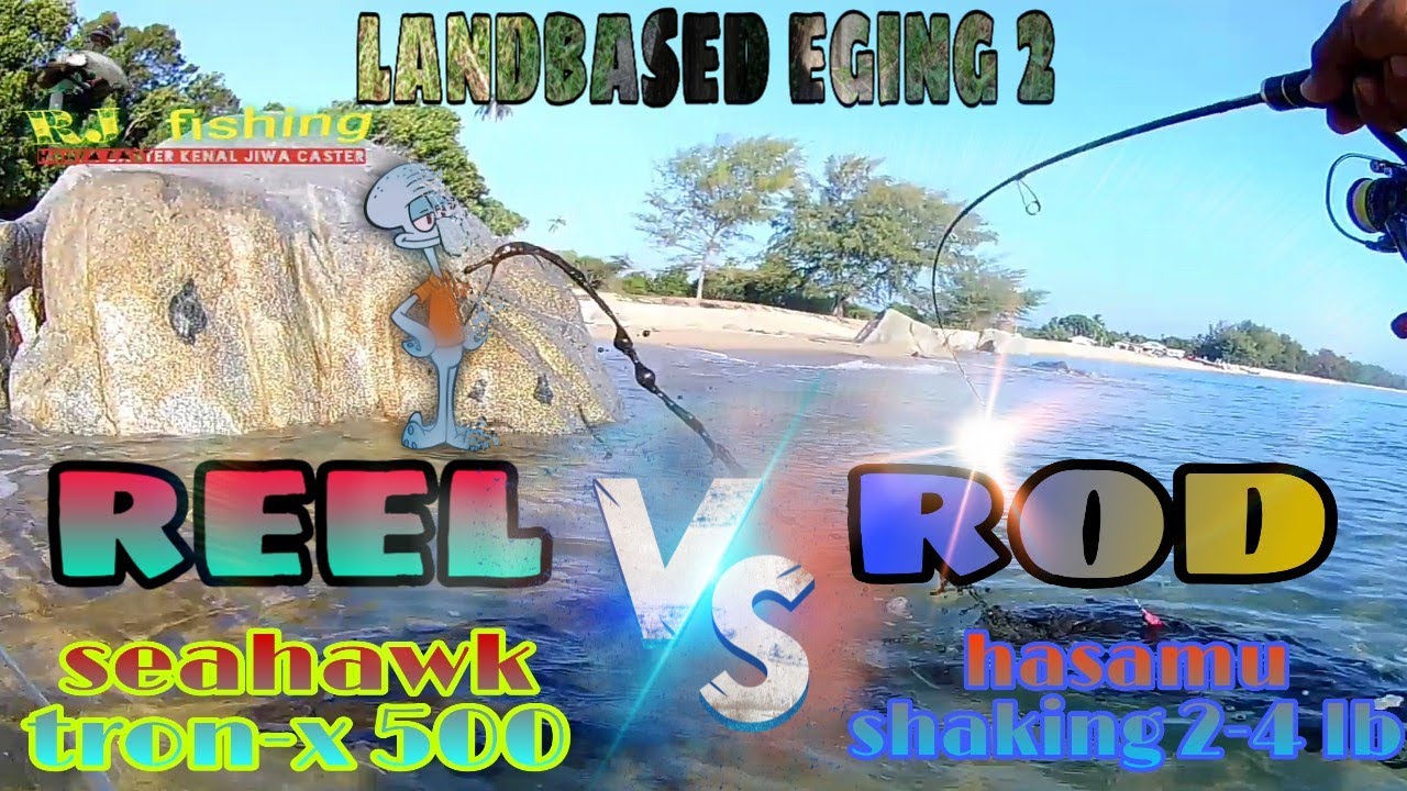 Landbased Eging ...seahawk tron x 500 [vs] hasamu shaking 2-4lb_UL ...