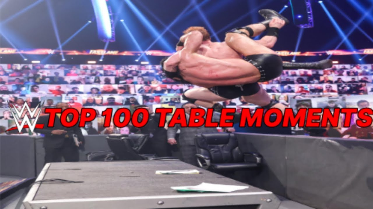 WWE TOP 100 TABLE MOMENTS PART 9 - YouTube