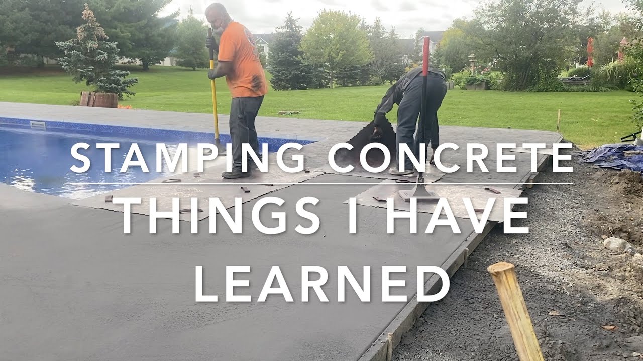 Share some of my best stamped concrete secrets - YouTube