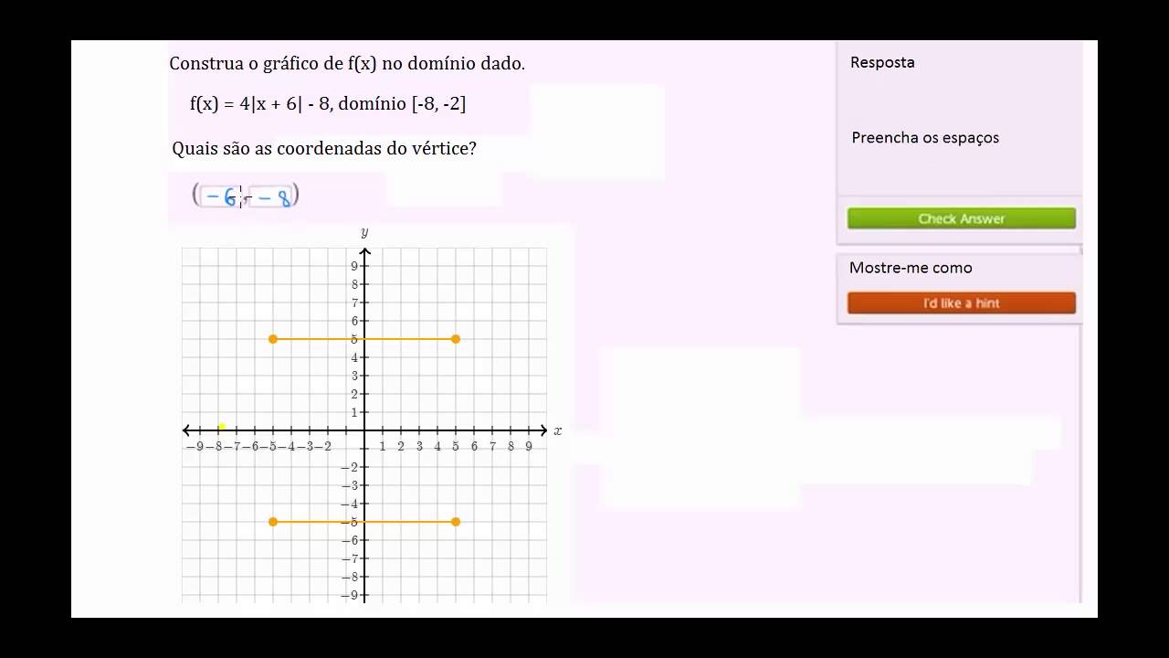 Exercício-exemplo de construção de gráfico de função modular - YouTube