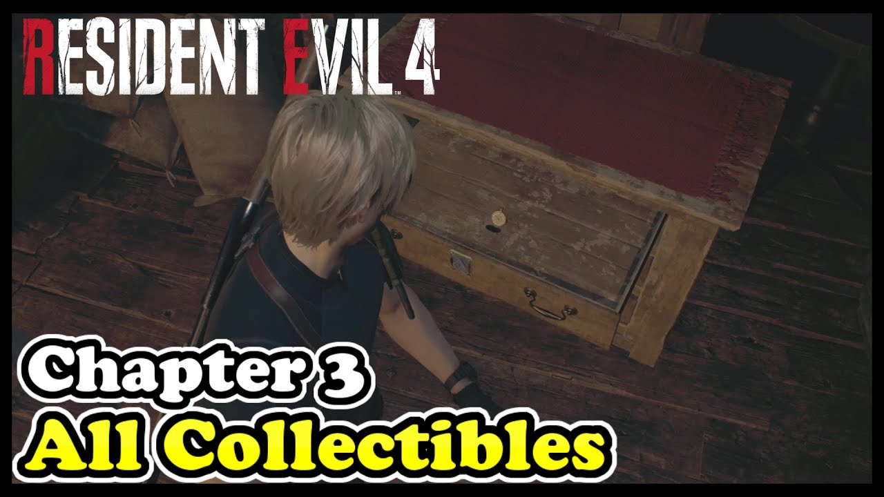 RE4 Remake Chapter 3 All Collectibles (Treasures - Castellans - Weapons ...