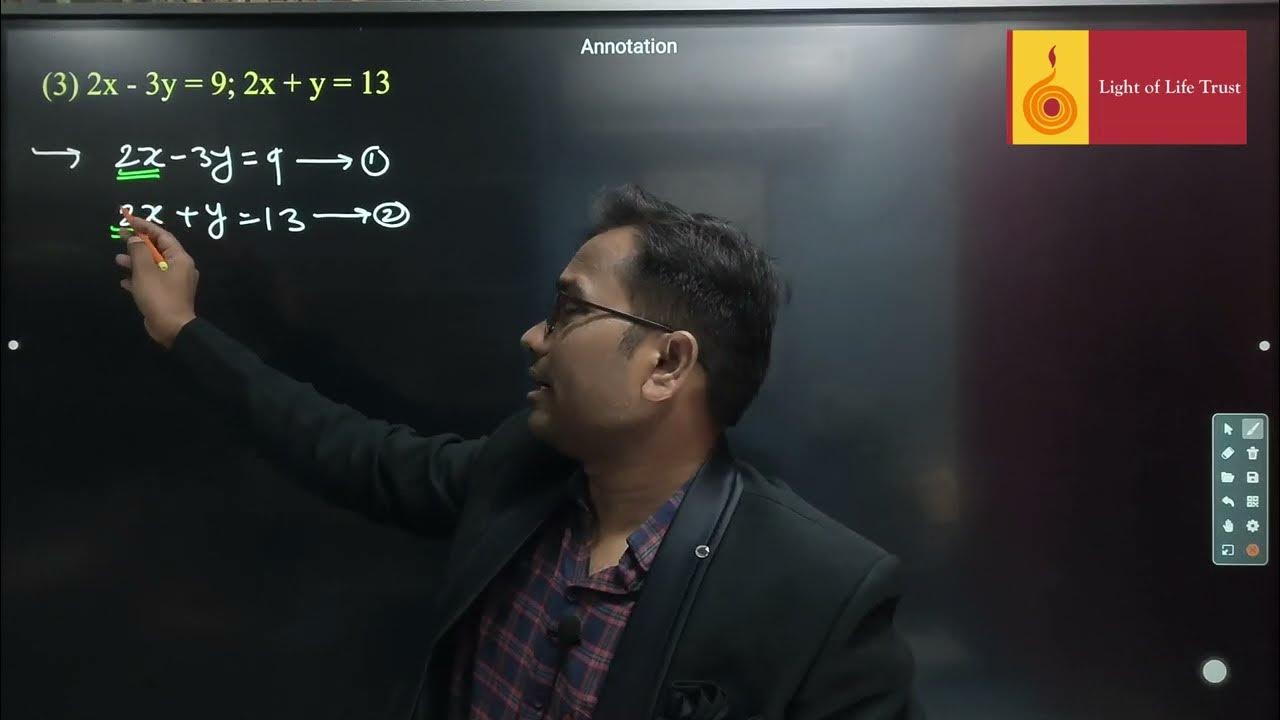10th STD | Math 1 | Chapter 1 | Linear Equation in two variables| Practice Set 1.1 | Video 2 ...