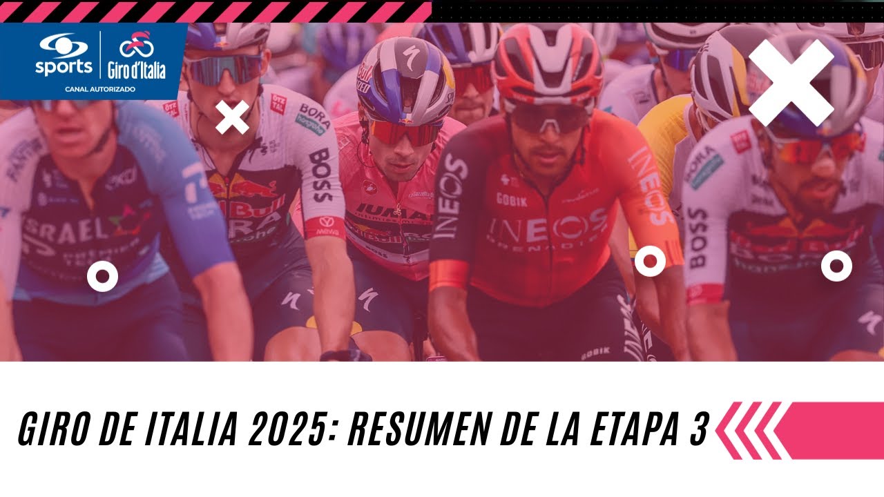 Resumen: Etapa 3 - Giro de Italia 2025, Mads pederson y su increíble ...