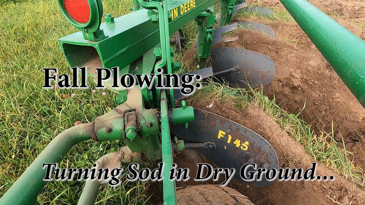 Setting Up Moldboard Plow to Turn Old Sod - YouTube