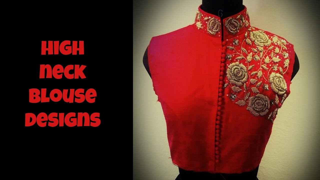 High Neck Blouse Designs - YouTube